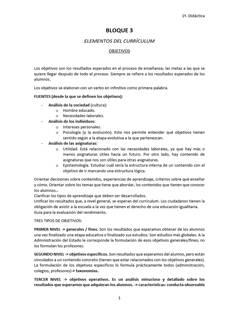 BLOQUE 3 | PDF | Plan de estudios | Evaluación