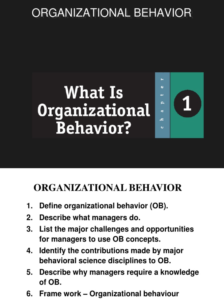 Understanding Employee Behavior in OB | PDF | Organizational Behavior ...