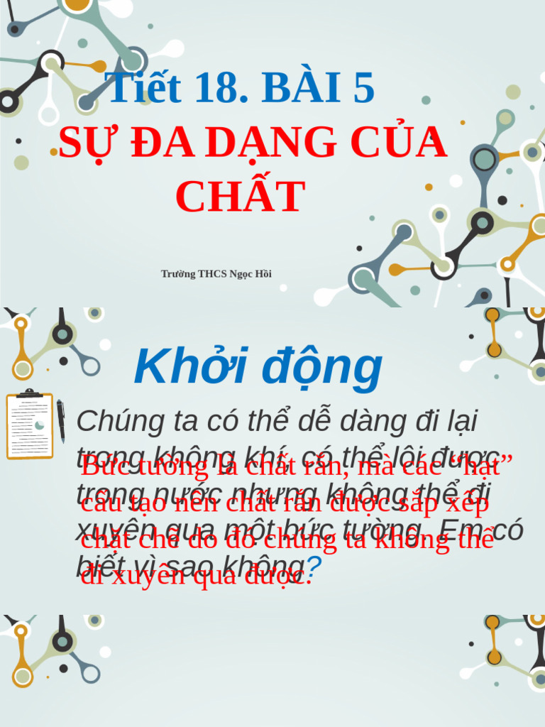 CD Bai 5 Su Da Dang Cua Chat | PDF