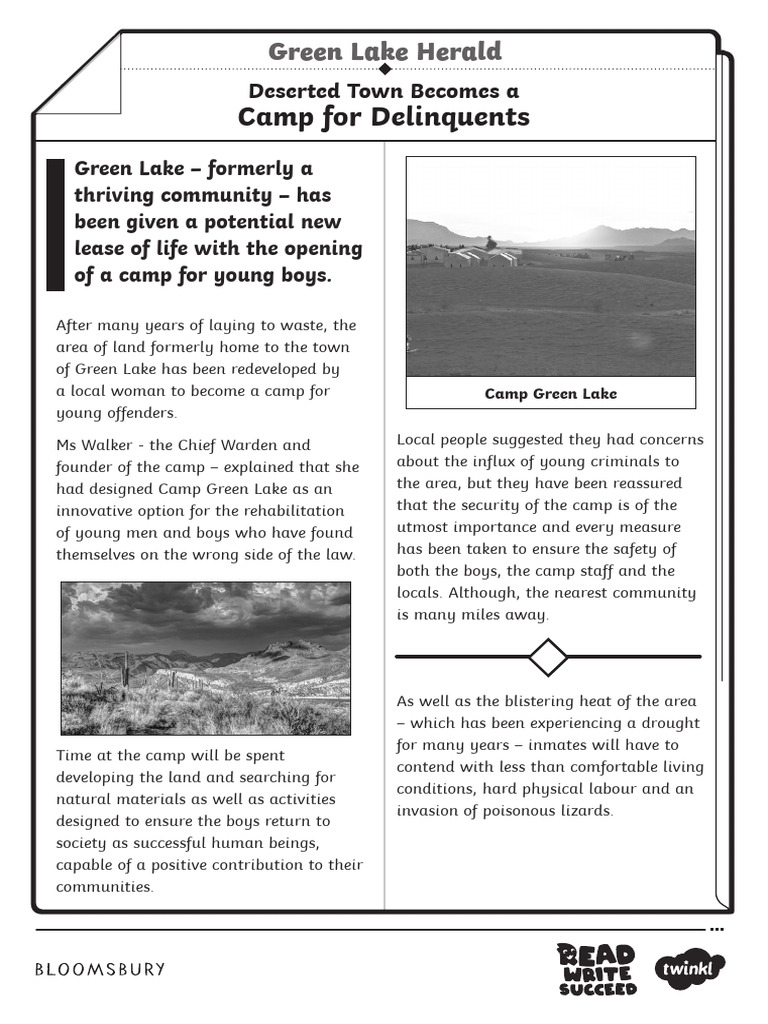 Camp Green Lake: Rehabilitation for Youth | PDF