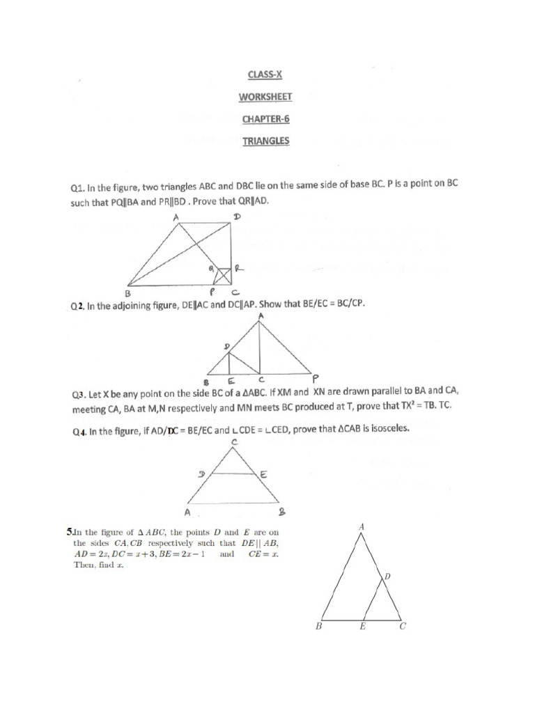 Triangle Proportions and Shadow Problems | PDF
