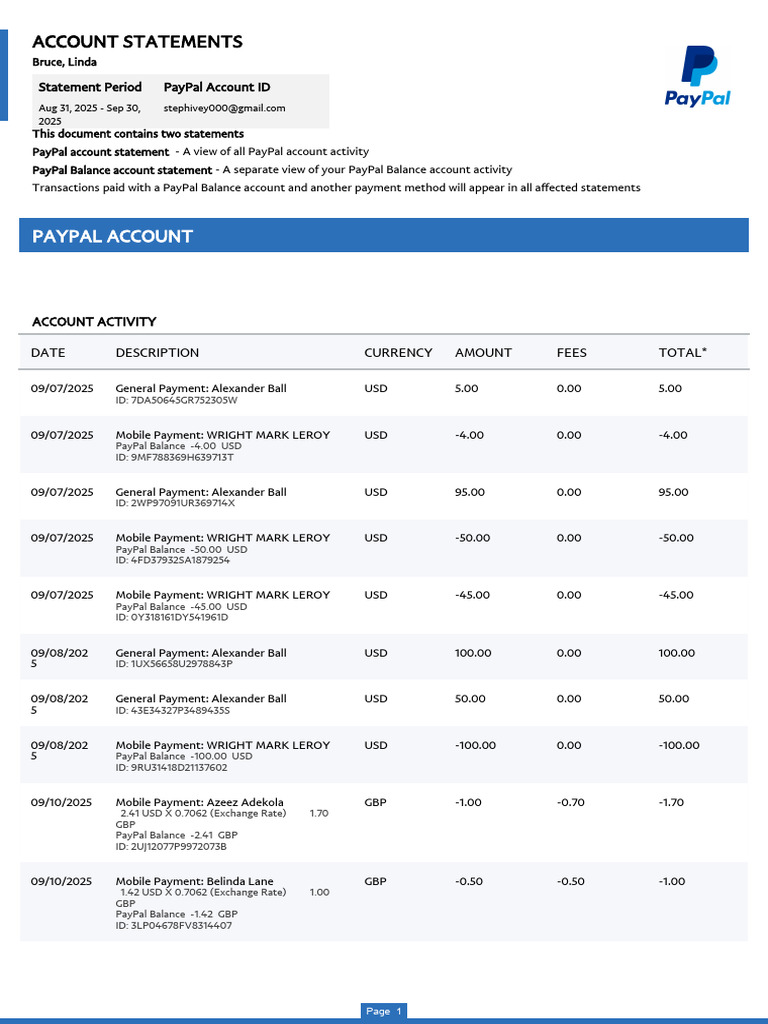 2025-09-01 (1) | PDF | Pay Pal | Debit Card