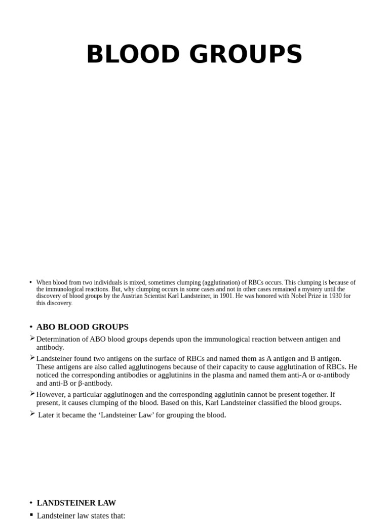 Understanding Blood Groups and Typing | PDF | Blood Type | Blood ...
