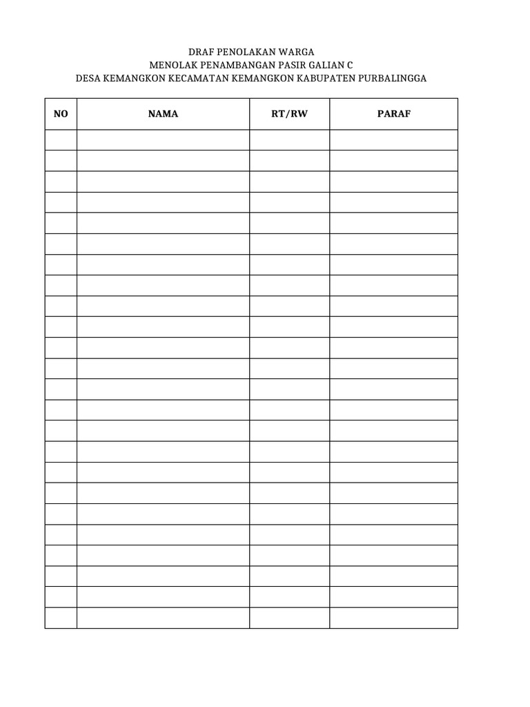 penolakan tambang pasir | PDF