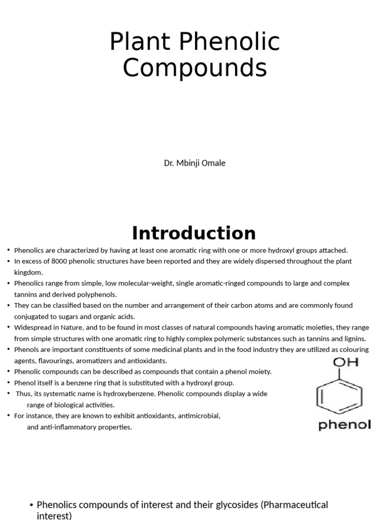 Understanding Plant Phenolic Compounds | PDF | Polyphenol | Capsicum