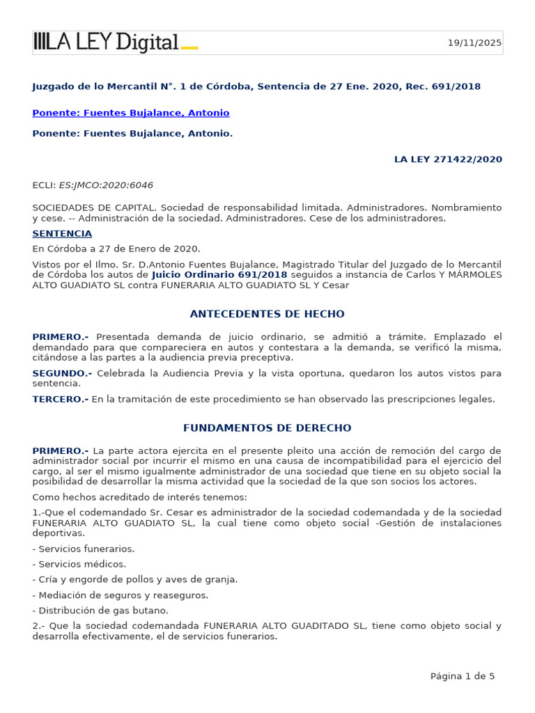 S Jmer 27 - 1 - 2020... | PDF | Sociedad de responsabilidad limitada ...