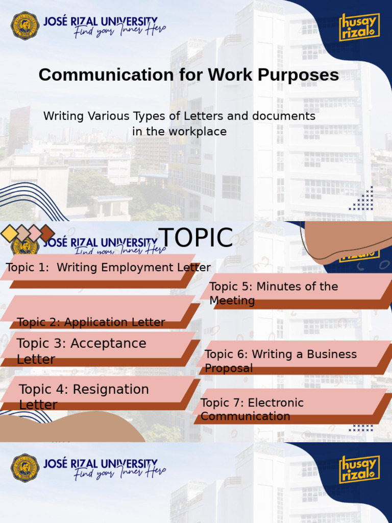 WEEK 15- Communications for Work Purposes | PDF | Résumé