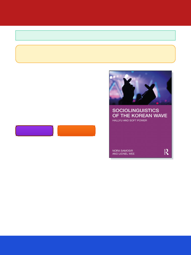 Sociolinguistics Of The Korean Wave Hallyu and soft power 1st Edition ...