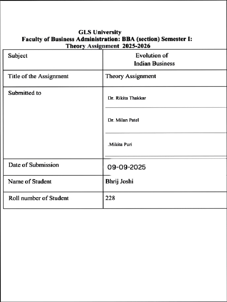 Sem 1 - EIB - TA - 228 | PDF