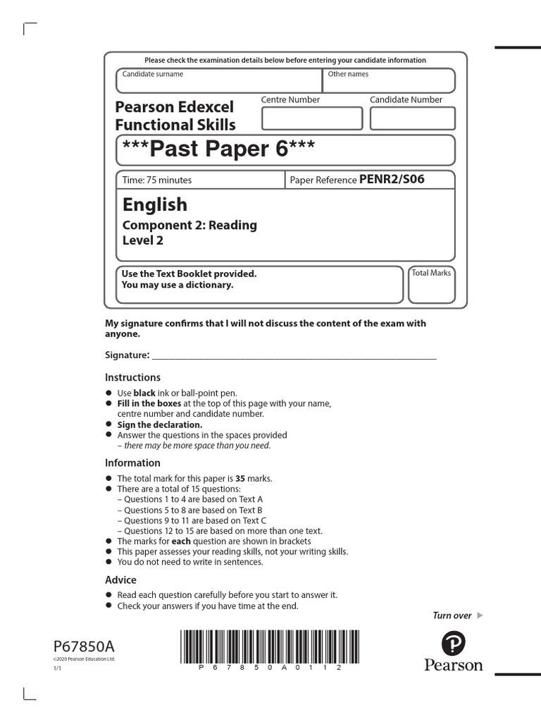 Level 2 English Reading Exam Paper | PDF | Human Communication