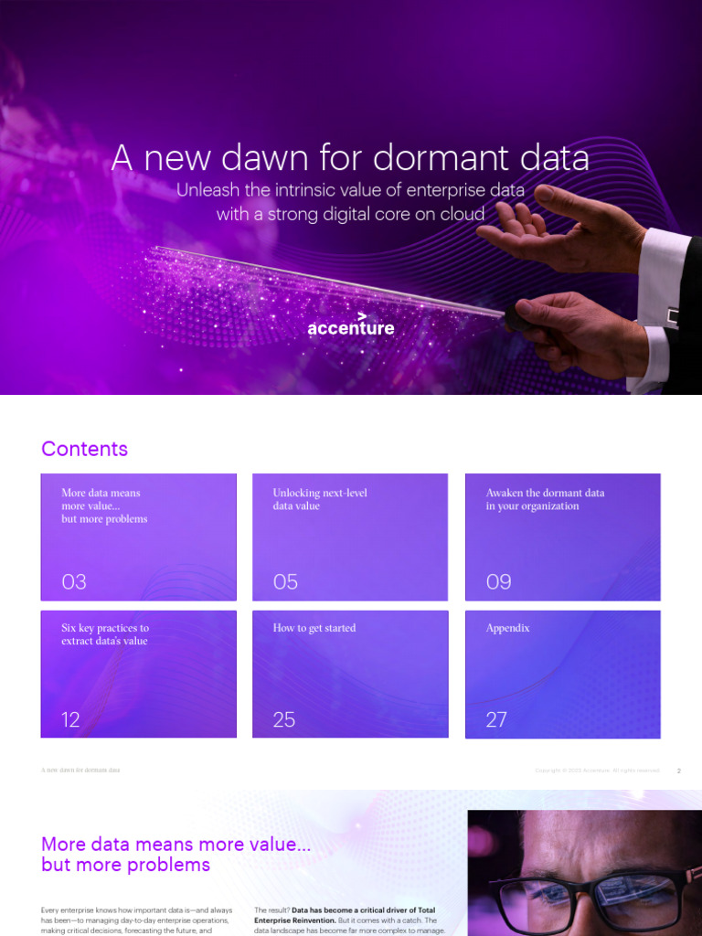 Accenture Cloud Data Value A New Dawn For Dormant Data VF | PDF | Cloud ...