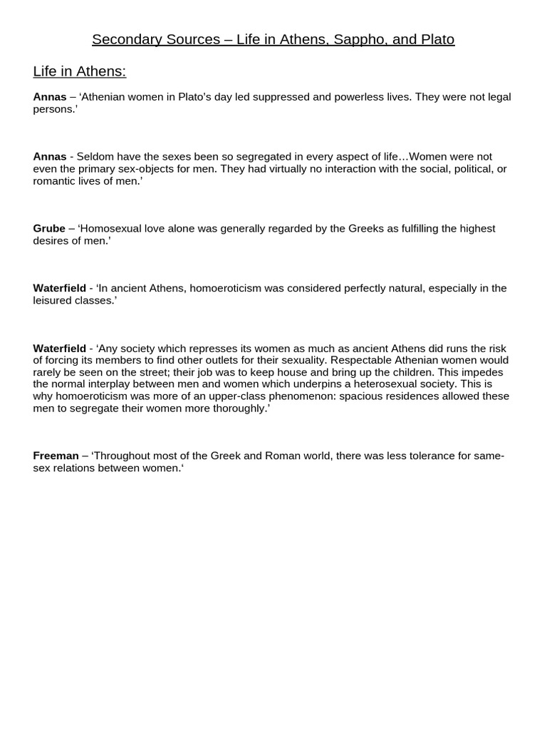Greek secondary sources | PDF | Socrates | Love