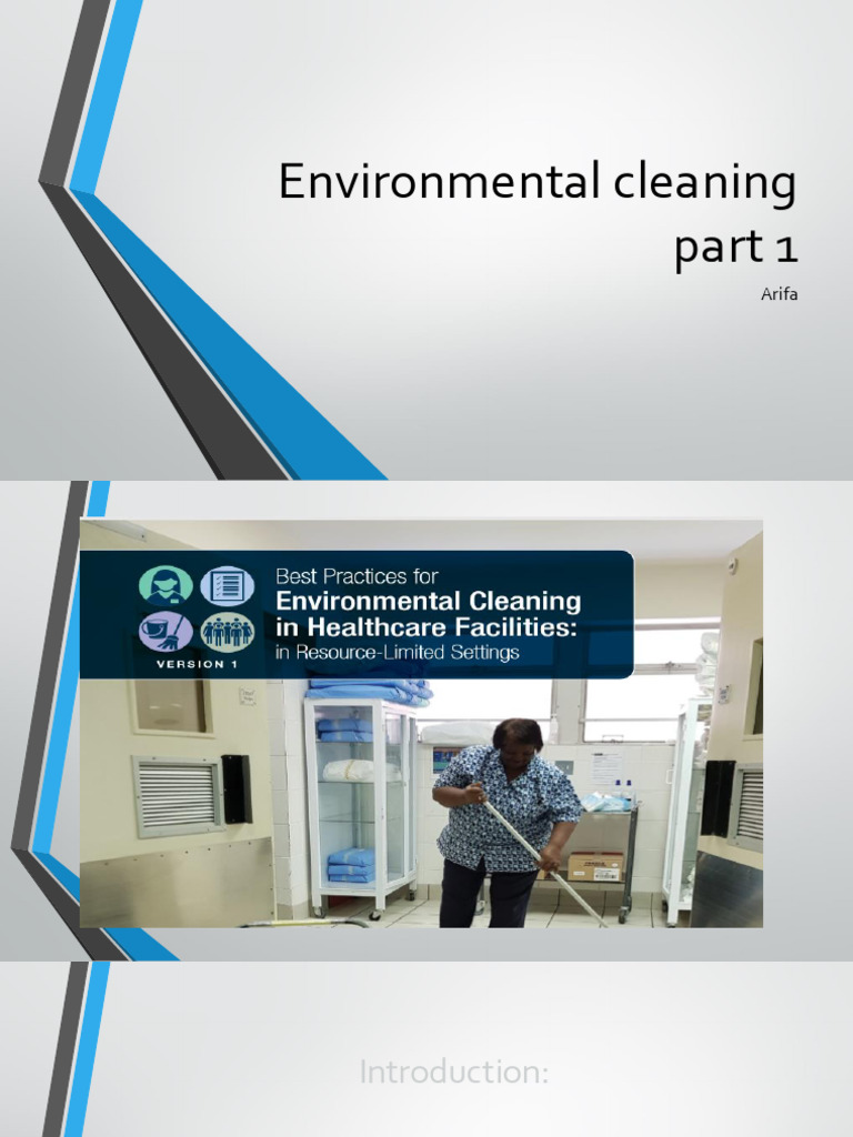 Environmental Cleaning | PDF | Wash | Public Health