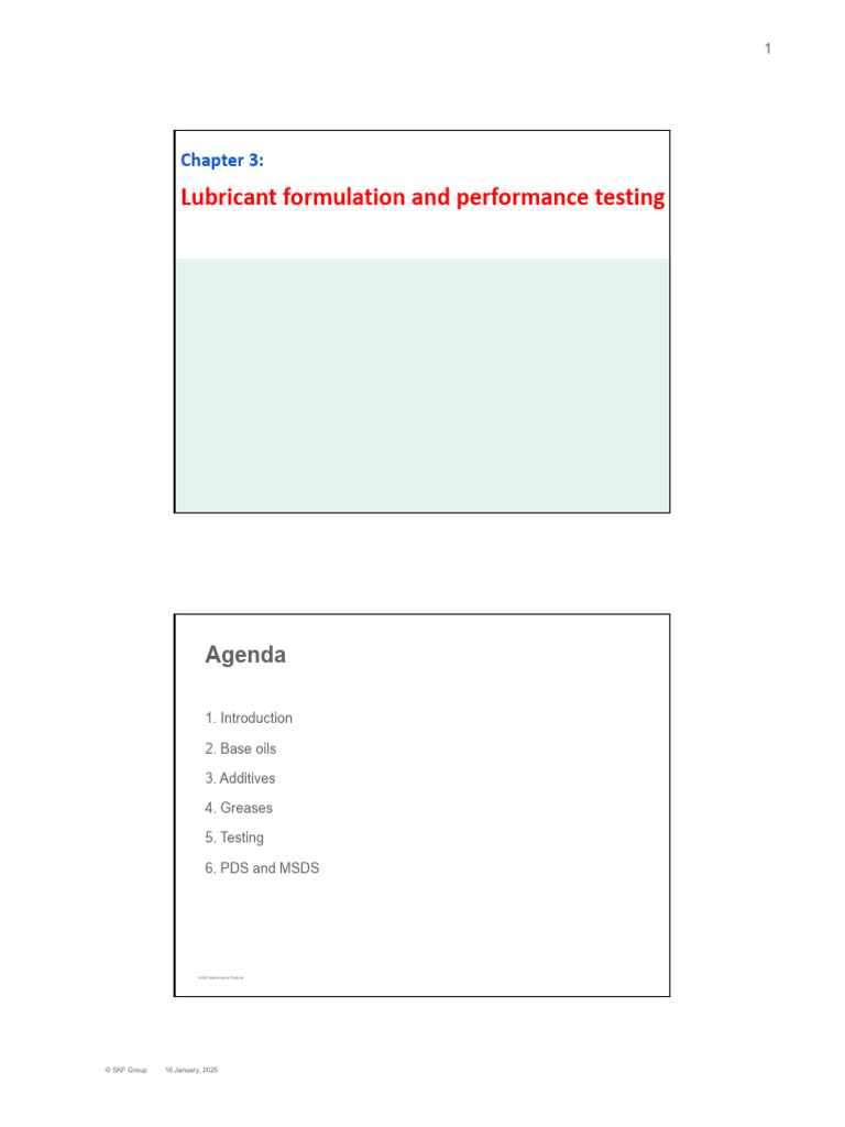 Lubricant Formulation & Testing Guide | PDF | Petroleum | Oil Refinery
