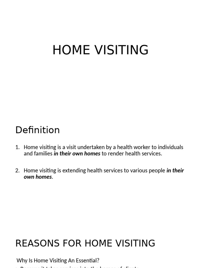 Home Visiting & Bag Updated 27-11-24 | PDF | Medical Specialties