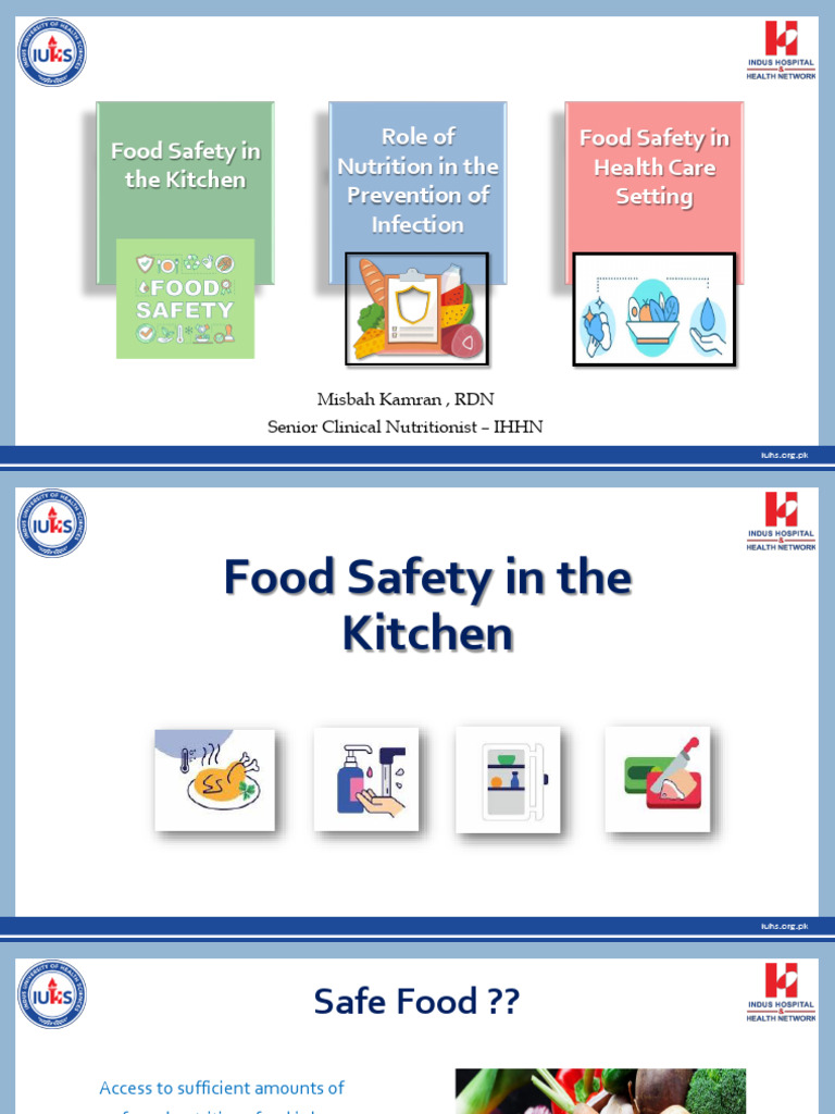 Food Safety in Kitchen and Health Care Setting | PDF | Foodborne ...