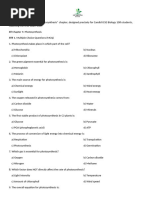 Photosynthesis & Cellular Respiration Key | PDF