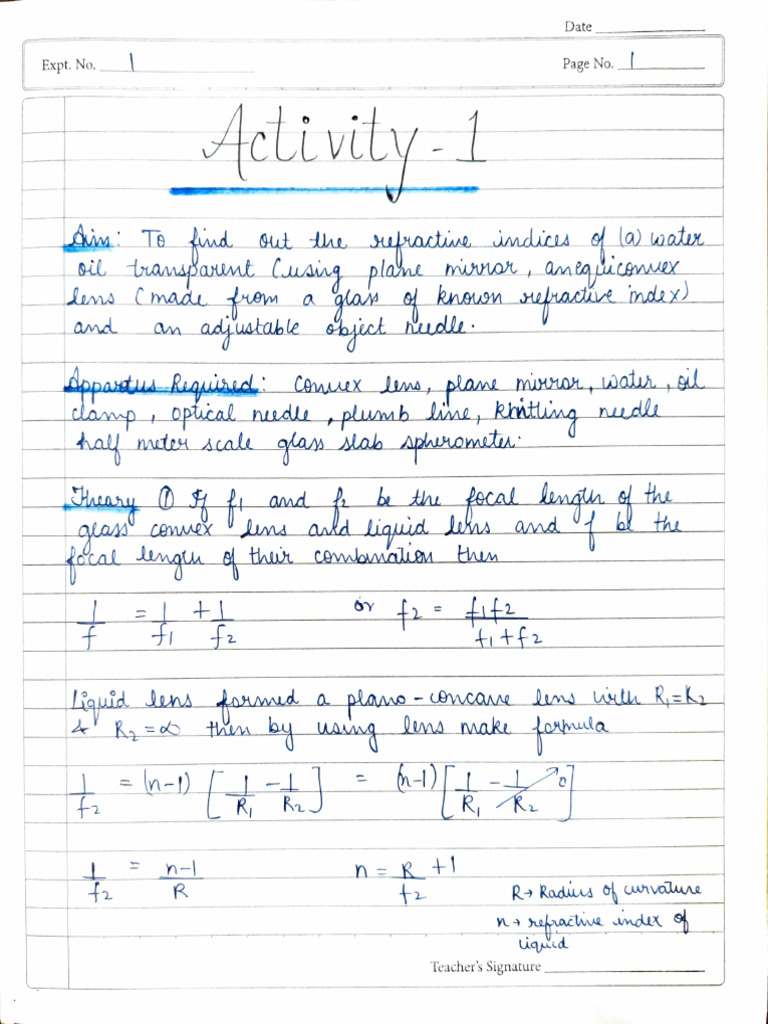 PHY Activity Manual | PDF