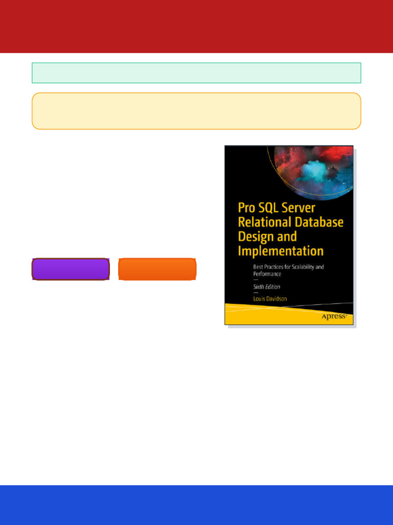 Pro SQL Server Relational Database Design and Implementation Sixth ...