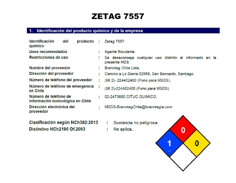 Zetag 7557 | PDF