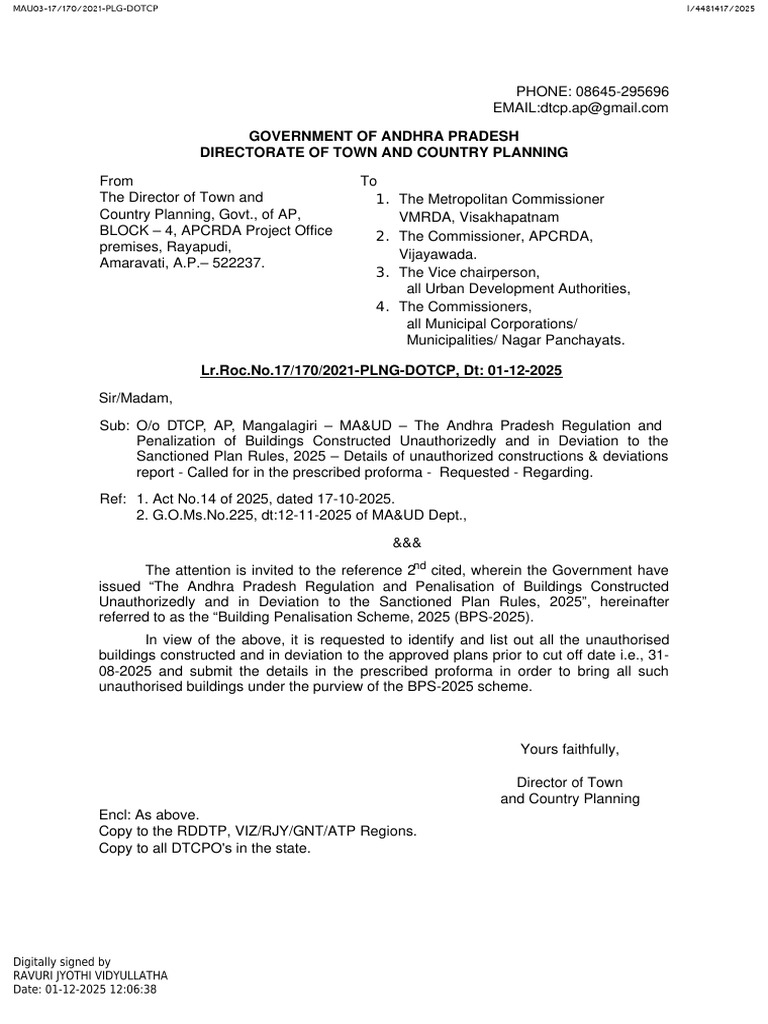 Lr to All ULBs UDAs UC Target Proforma | PDF | South India