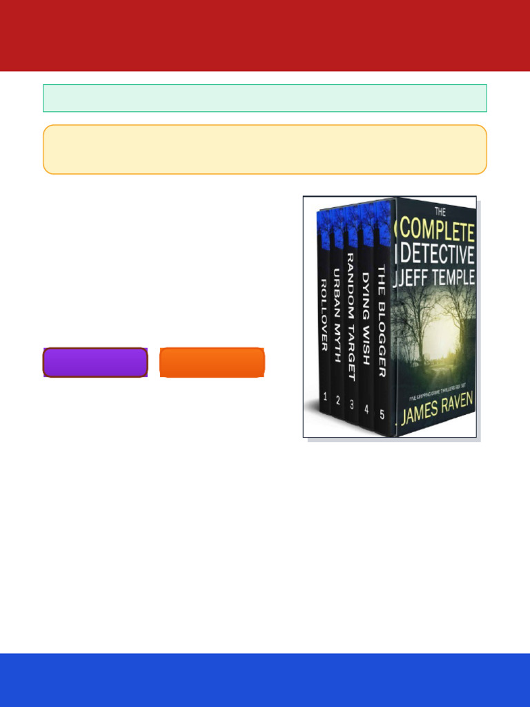 The Complete Detective Jeff Temple Box Set Books 1 5 James Raven Ebook ...