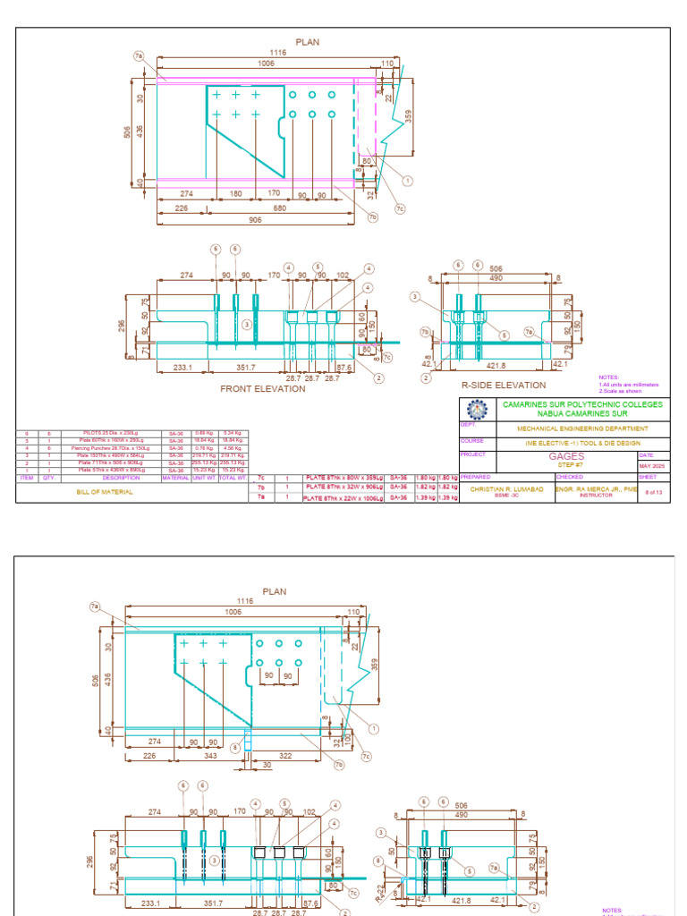 Tool and Die Steps 7-12 | PDF