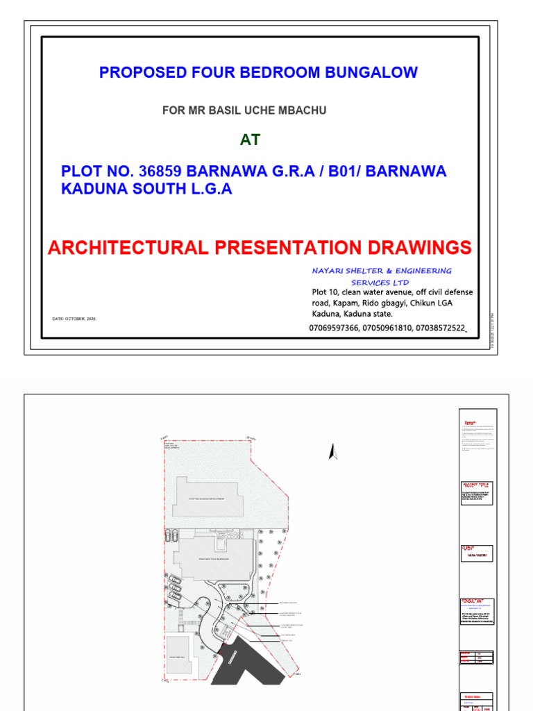 4 Bedroom Barnawa Presentation Drawing | PDF