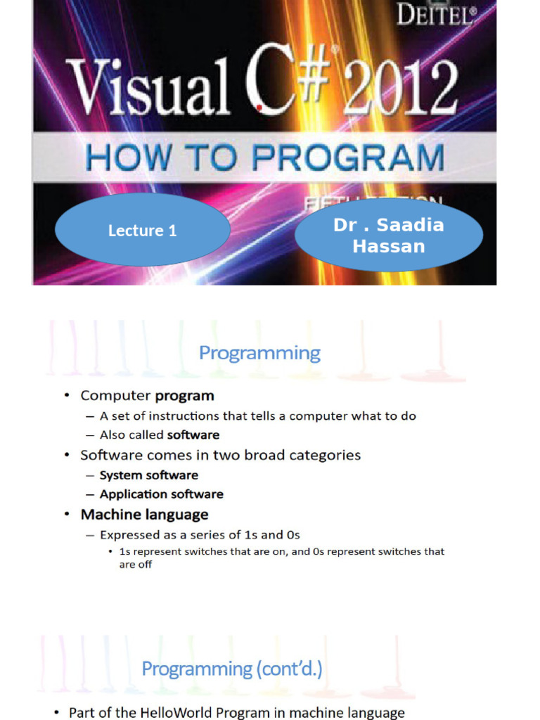 Lecture 1 | PDF