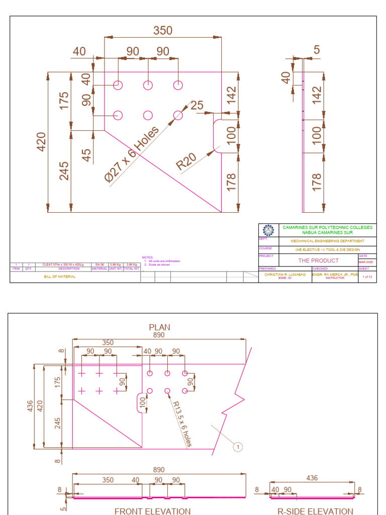 Final-In-Tool-And-Die Steps 1-6 | PDF
