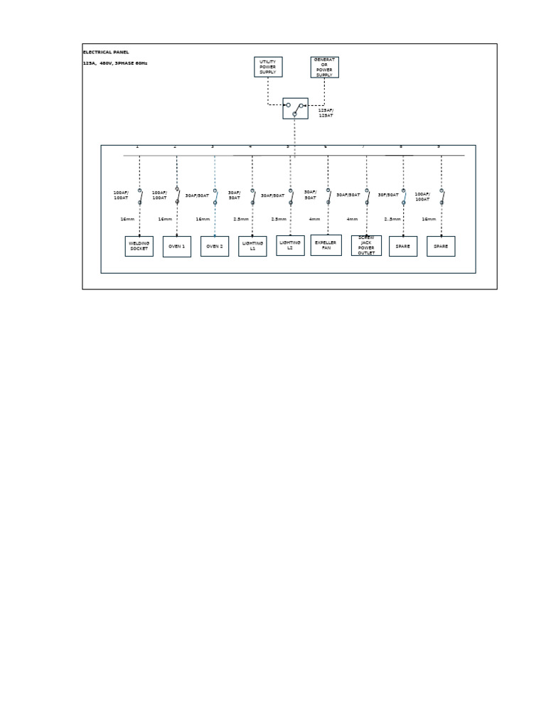 Single Line Diagram (Version 1) | PDF | Electrical Components | Equipment