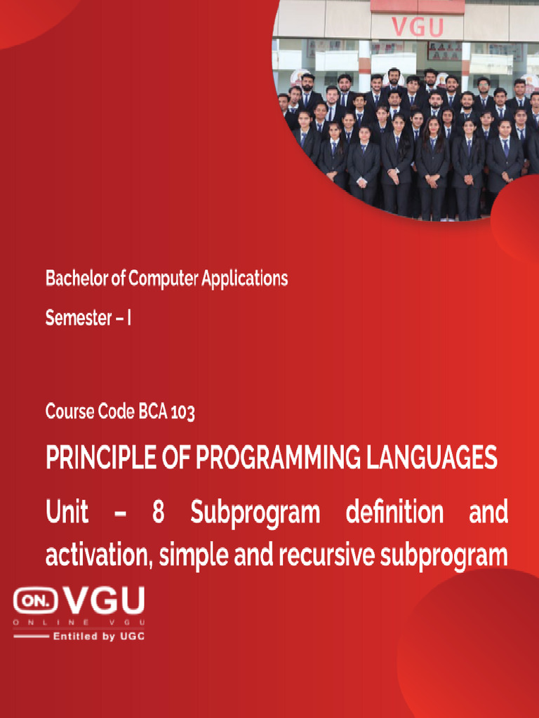 Vguol Bca 103 Unit 8.eBook | PDF | Parameter (Computer Programming ...