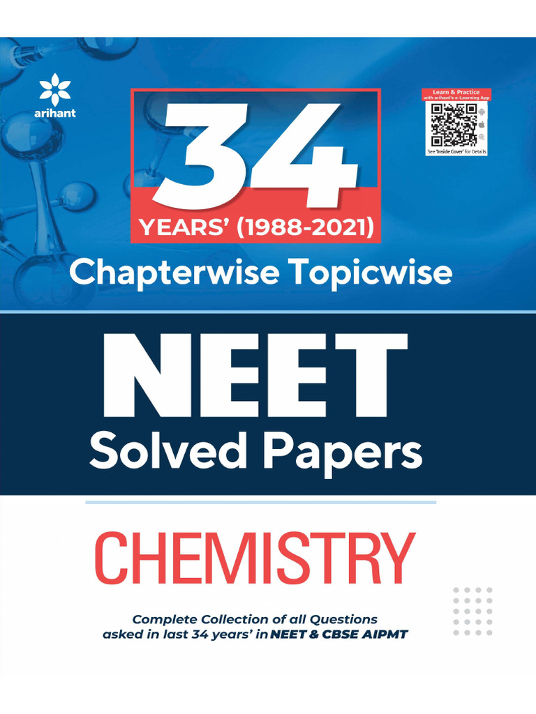 Arihant Chemistry 34 Years NEET PYQ | PDF