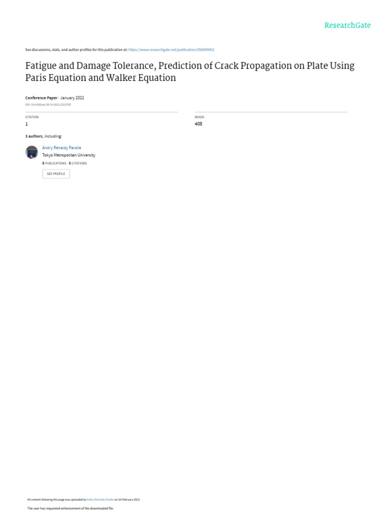 Etude Contraintes Avec Matlab Aloha 243 | PDF | Fracture | Fatigue ...