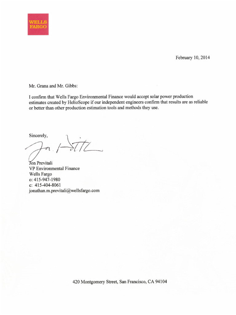 Approve Letter - Wells Fargo | PDF