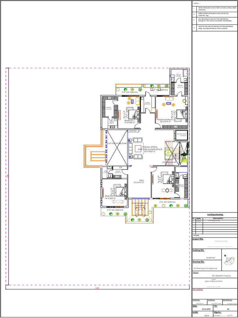 First Floor Residential Layout Plan | PDF