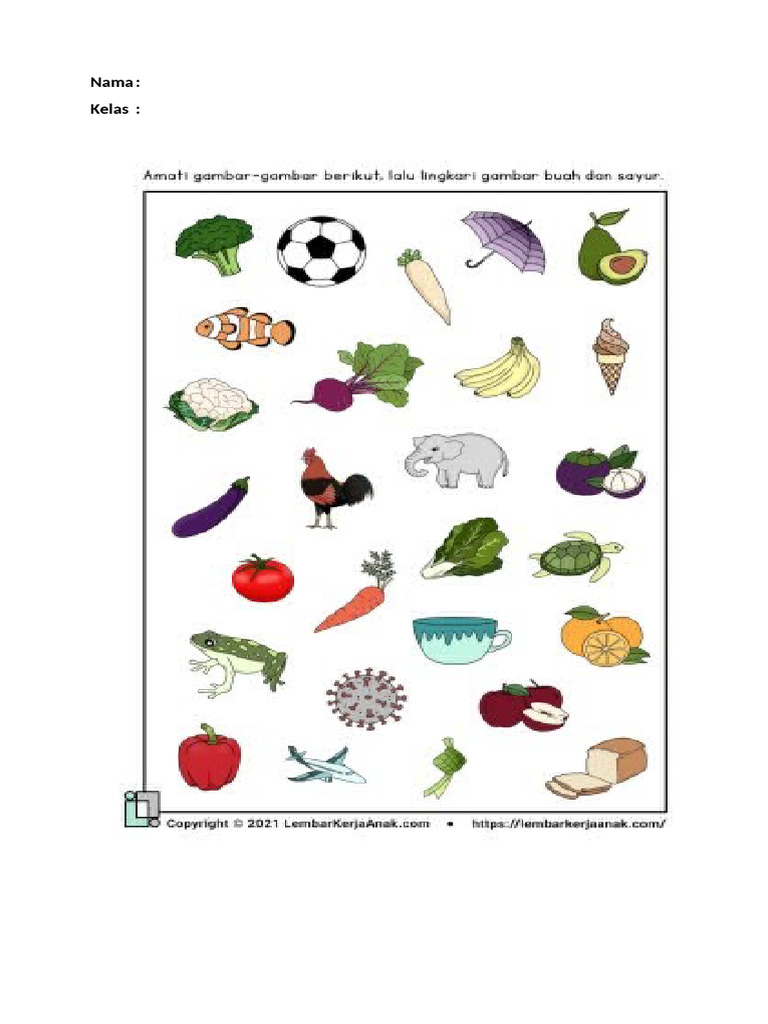 Gambar Buah Dan Sayur Ra Queen | PDF