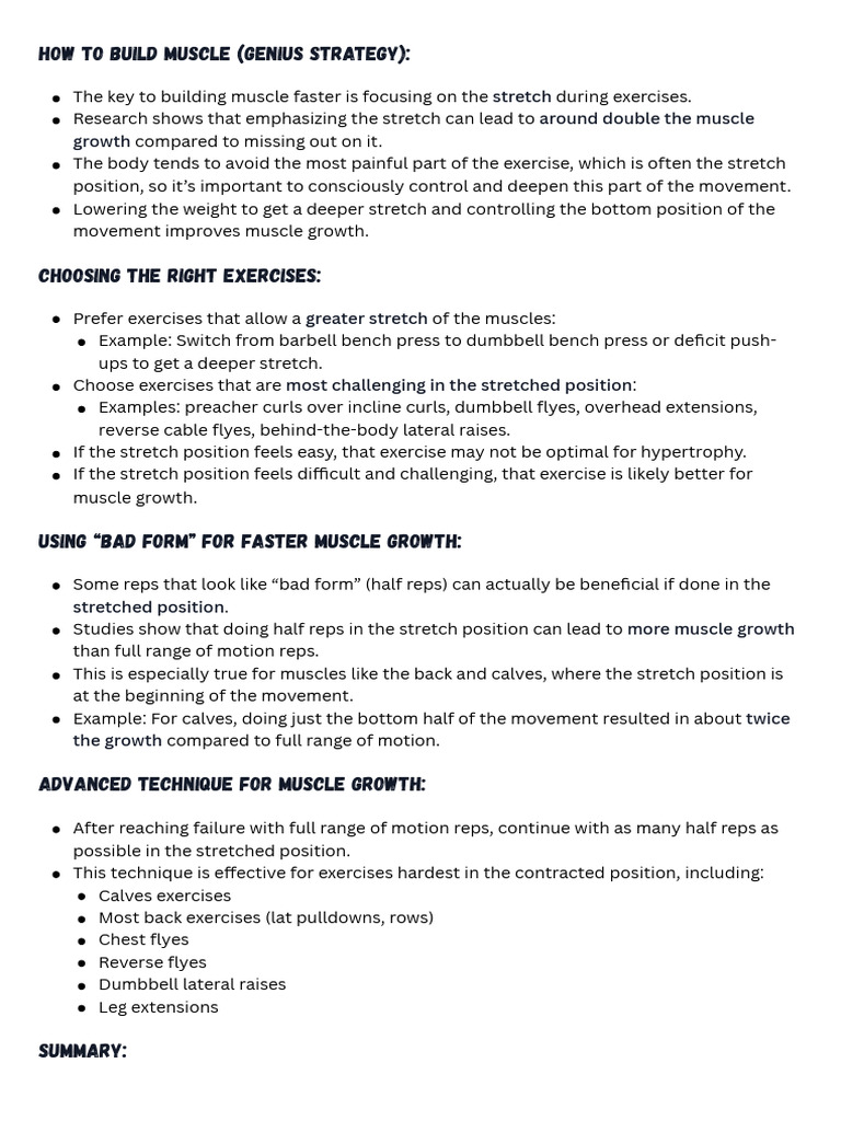 How To Build Muscle 2x Faster (Genius Strategy) | PDF