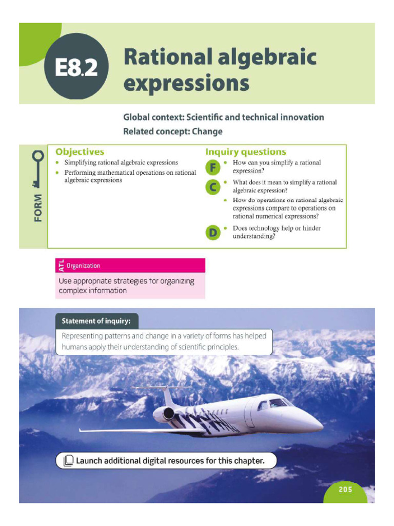 Rational Algebraic Expressions | PDF