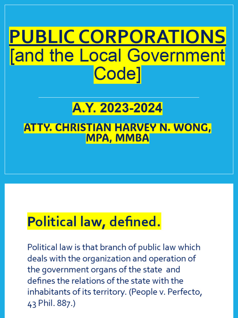 Overview of Public Corporations Law | PDF | Government | Justice