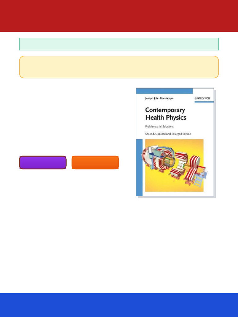 Contemporary Health Physics Problems and Solutions 2nd Edition Dr ...