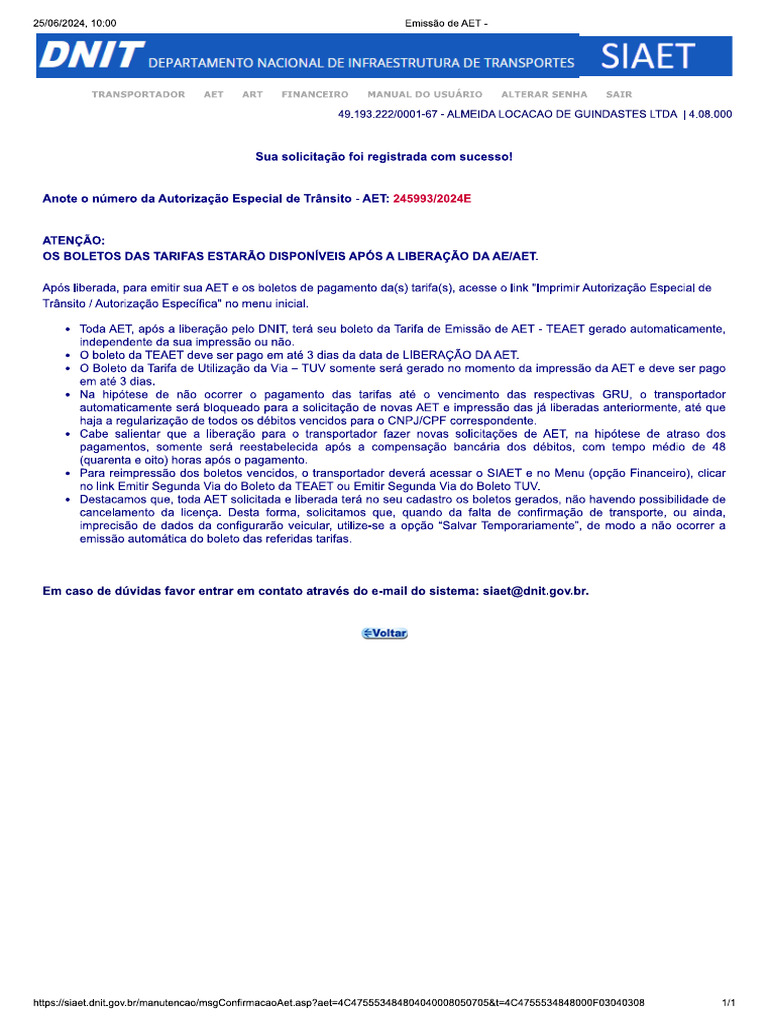 Protocolo 130 Dnit | PDF