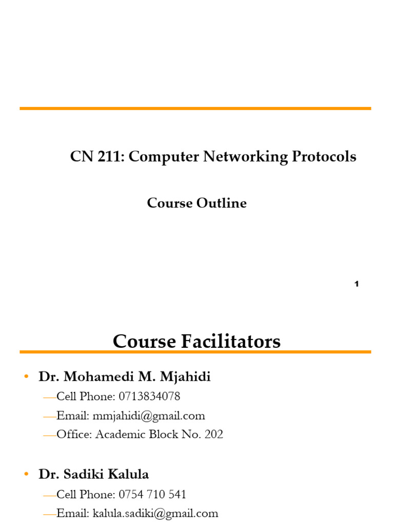 Computer Networking Protocols Course | PDF | Internet Protocol Suite ...