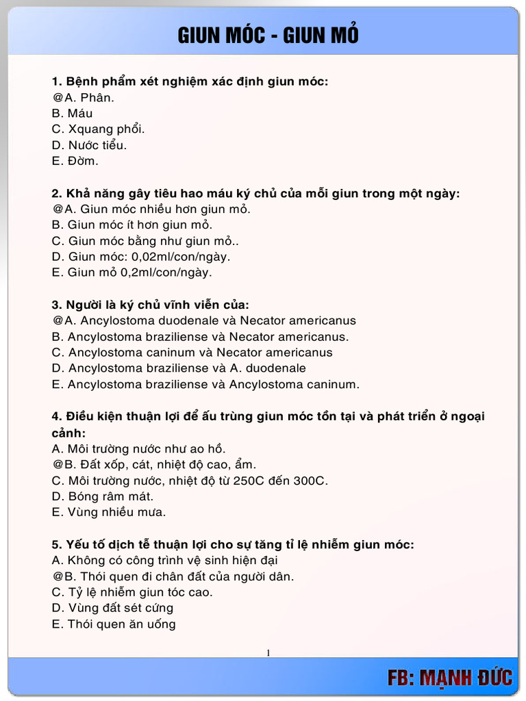 04. TEST_Giun Moc Mo | PDF