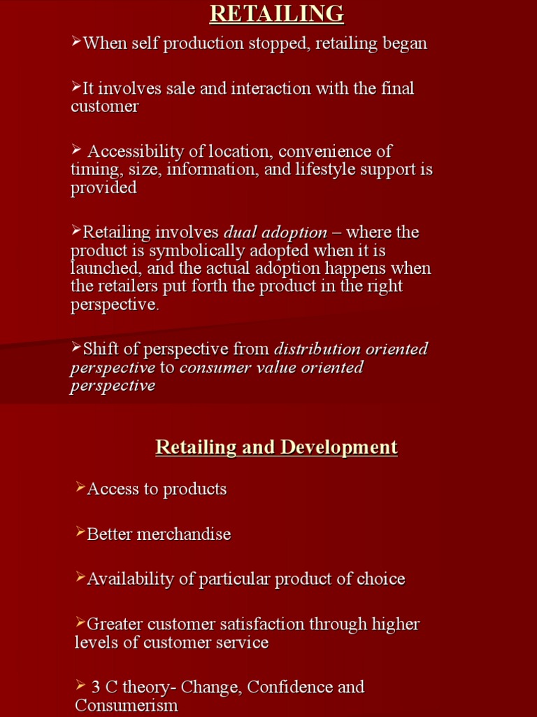 Chapter 1 | PDF | Retail | Distribution (Business)