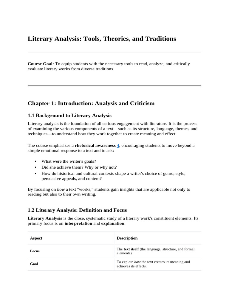 Literary Analysis: Tools and Techniques | PDF | Poetry | Marxism