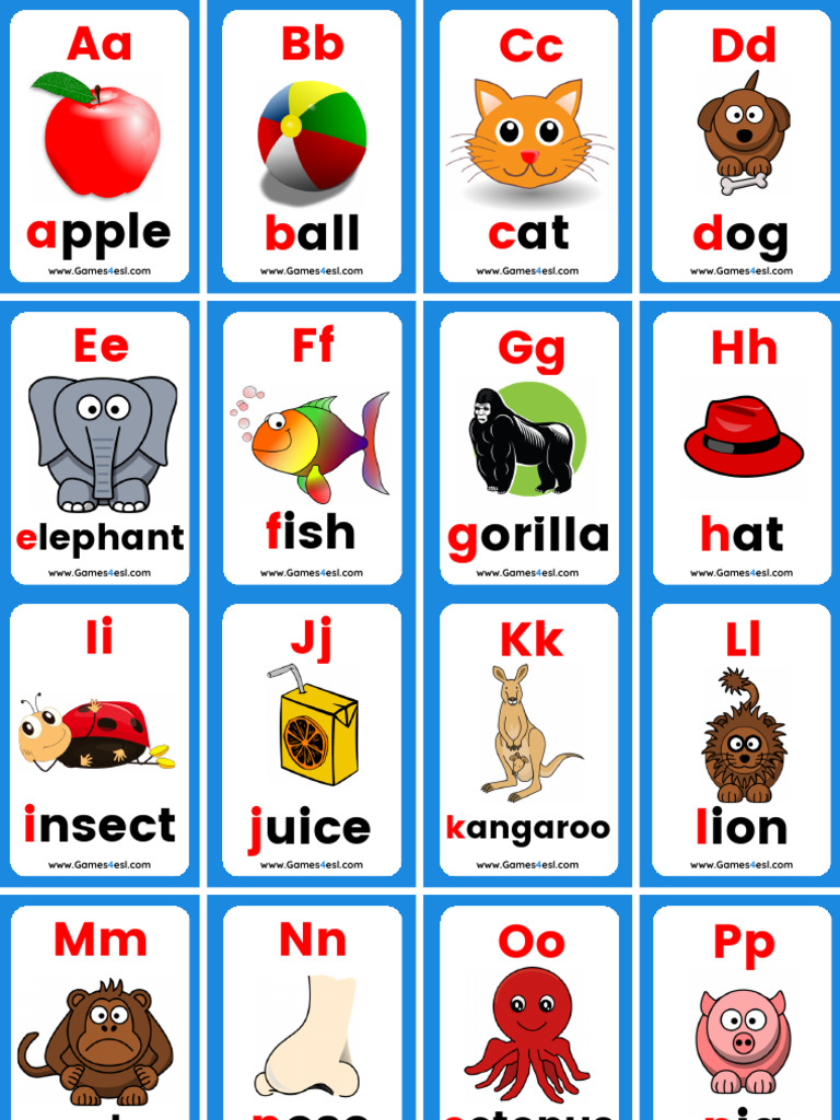 Phonics Flashcards a to Z 1 | PDF | Languages Of Asia