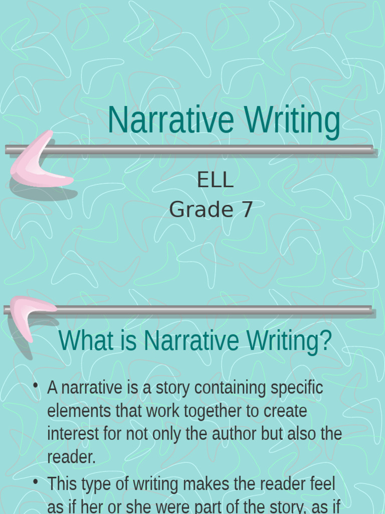 Narrative Writing Guide for Grade 7 | PDF | Narration | Narrative