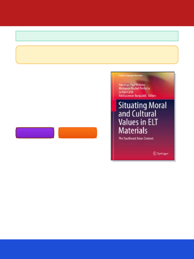 Situating Moral and Cultural Values in ELT Materials: The Southeast ...