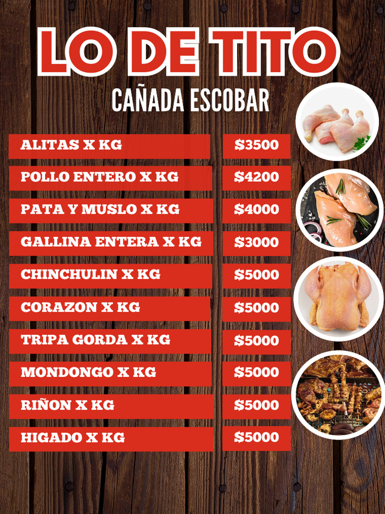 Póster Flyer Pollo Asado Moderno Amarillo - 20250727 - 120038 - 0000 | PDF